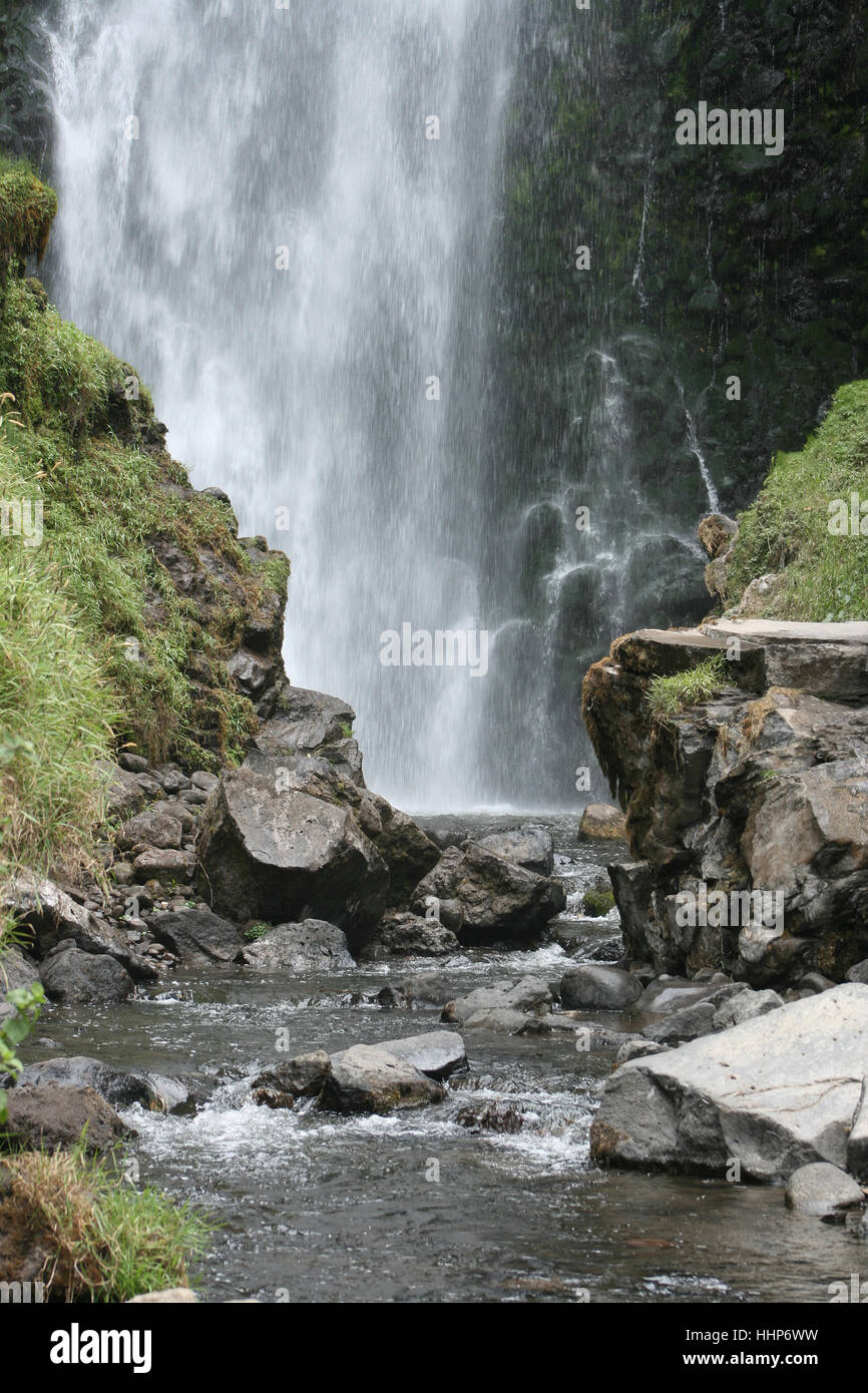 rock, waterfall, outdoor, river, water, nature, pool, blue, tree, rock ...