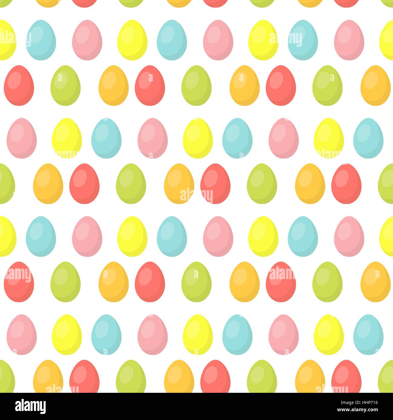 Easter eggs cute seamless pattern, endless backdrop. Colorful ...