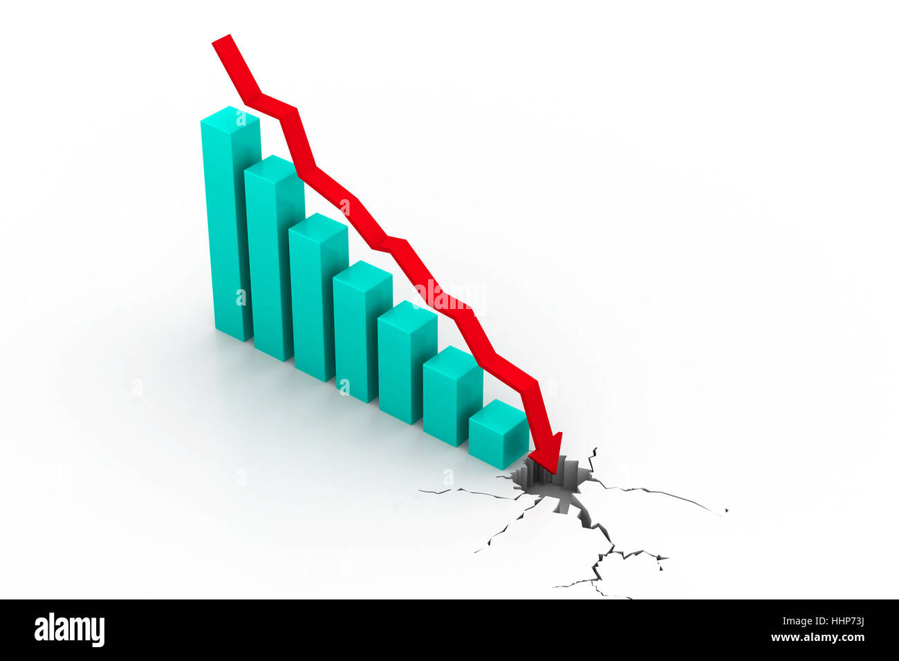 Poor performance chart Cut Out Stock Images & Pictures - Alamy