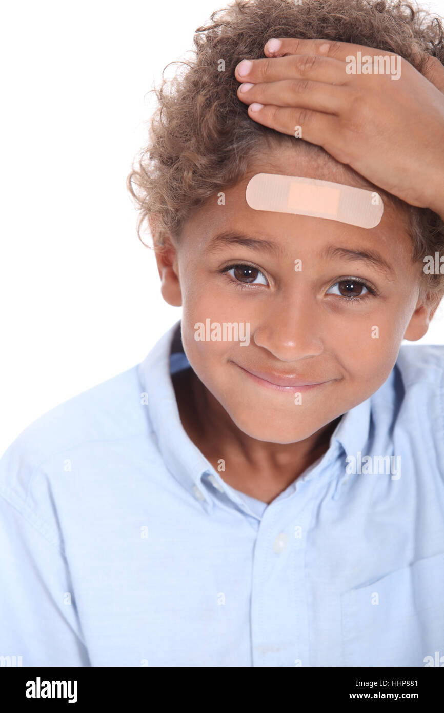 plaster, accident, hurt, injury, cut, bruise, bump, squeeze, head, blue ...