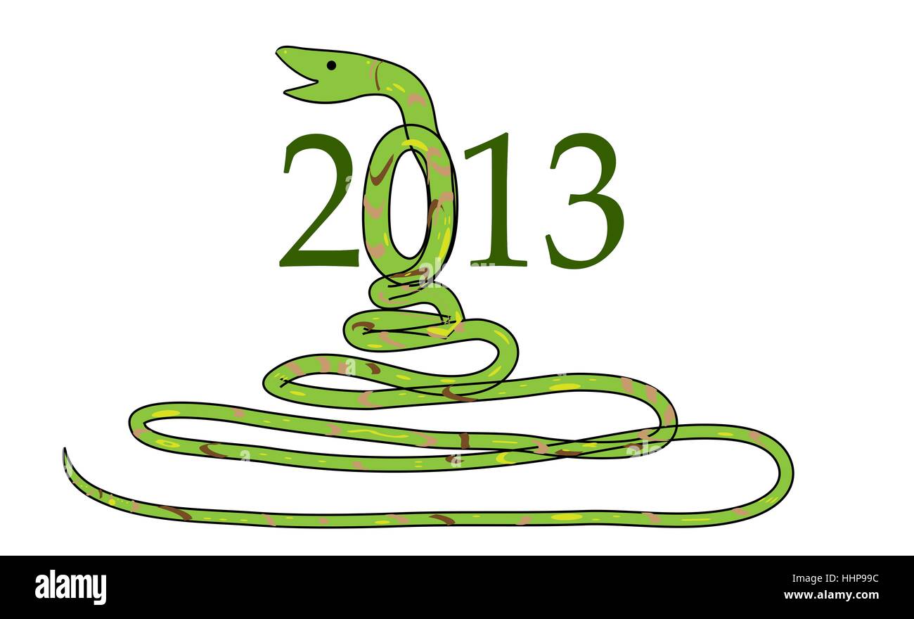 2013 years of the snake Stock Photo - Alamy