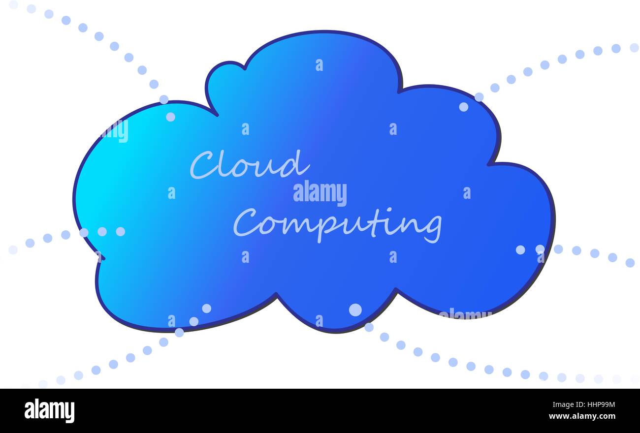Blue cloud computing blank Cut Out Stock Images & Pictures - Alamy