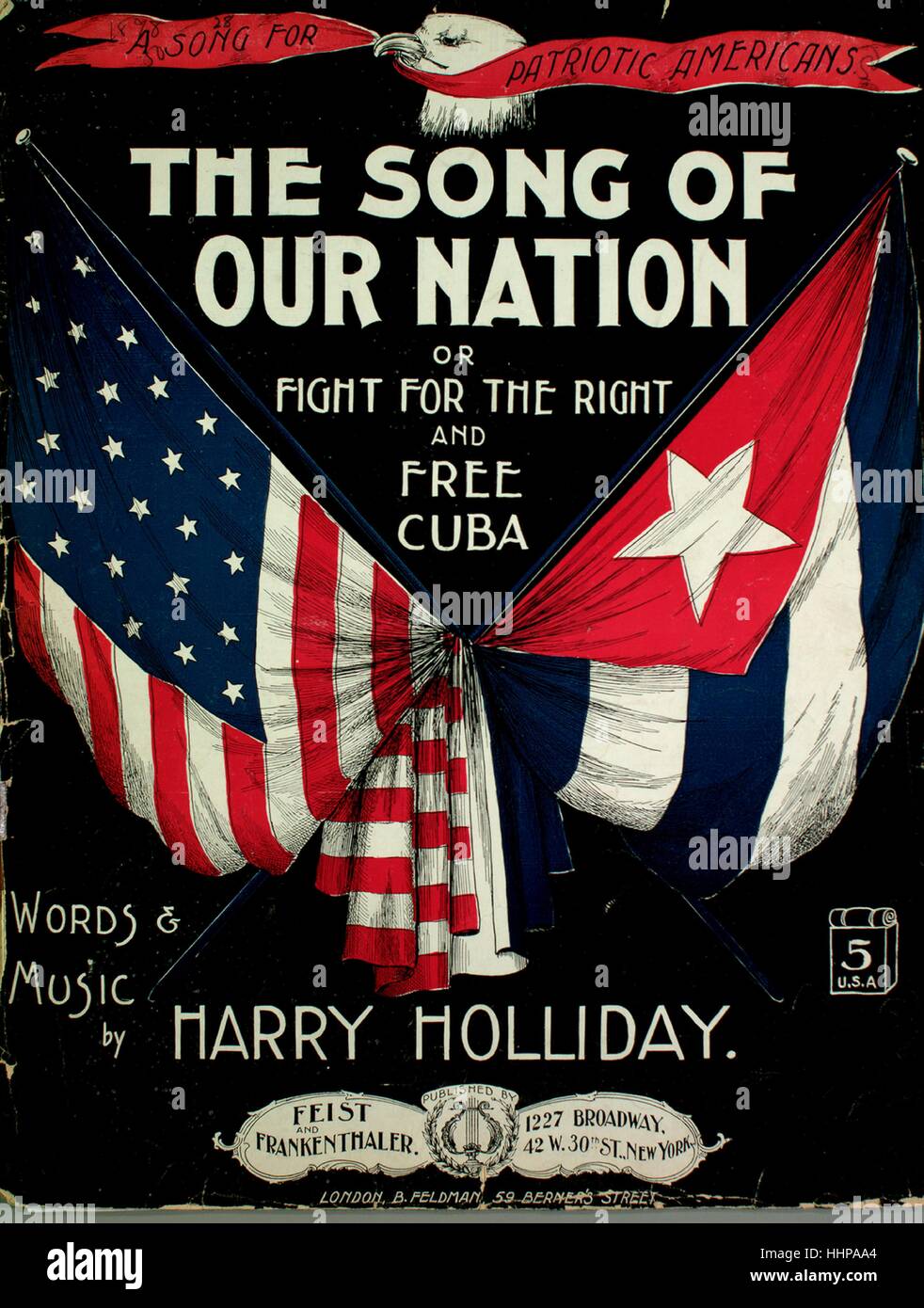 Sheet music cover image of the song 'The Song of Our Nation, or, Fight ...
