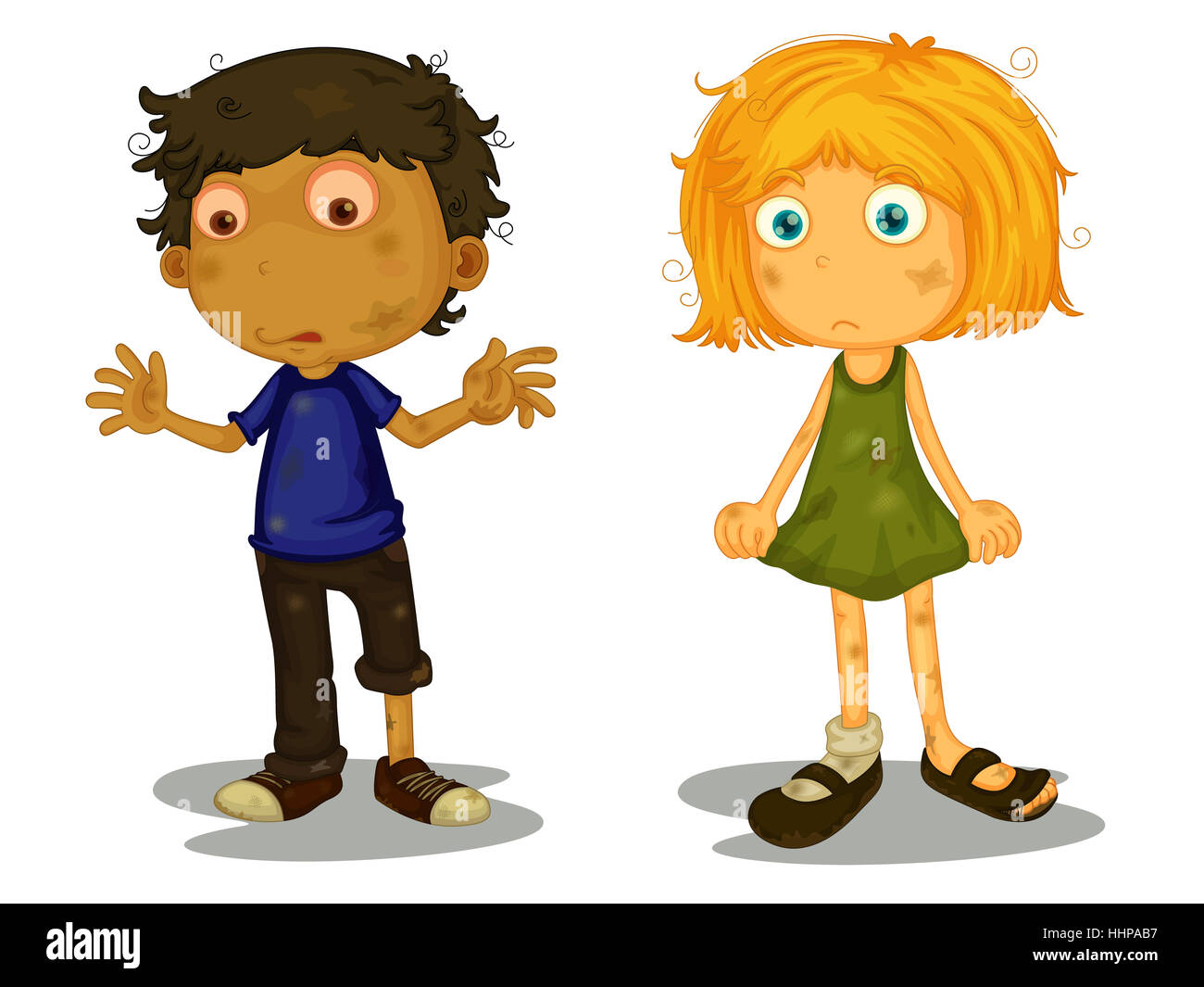 comic, cartoon, illustrations, friendship, isolated, female, male ...