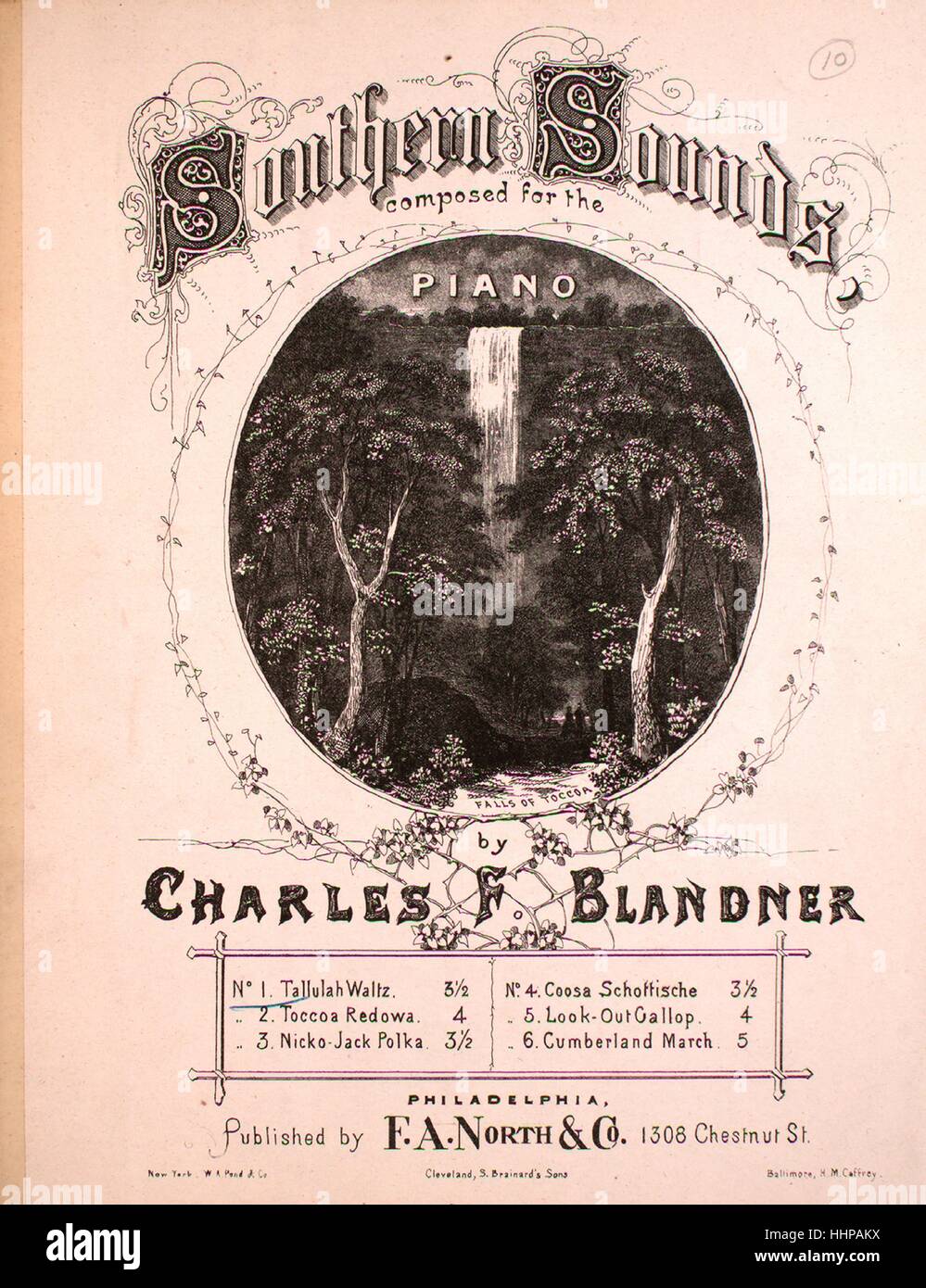 Sheet music cover image of the song 'Southern Sounds No 1 Tallulah ...