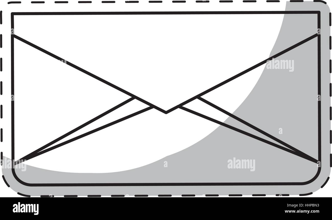 envelope icon over white background. vector illustration Stock Vector ...
