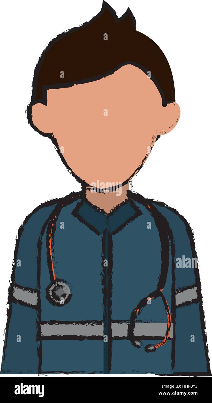paramedic character uniform stethoscope emergency Stock Vector Image & Art - Alamy