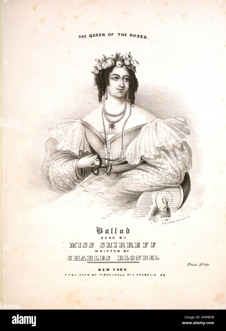 Sheet music cover image of the song 'The Queen of the Roses Ballad ...