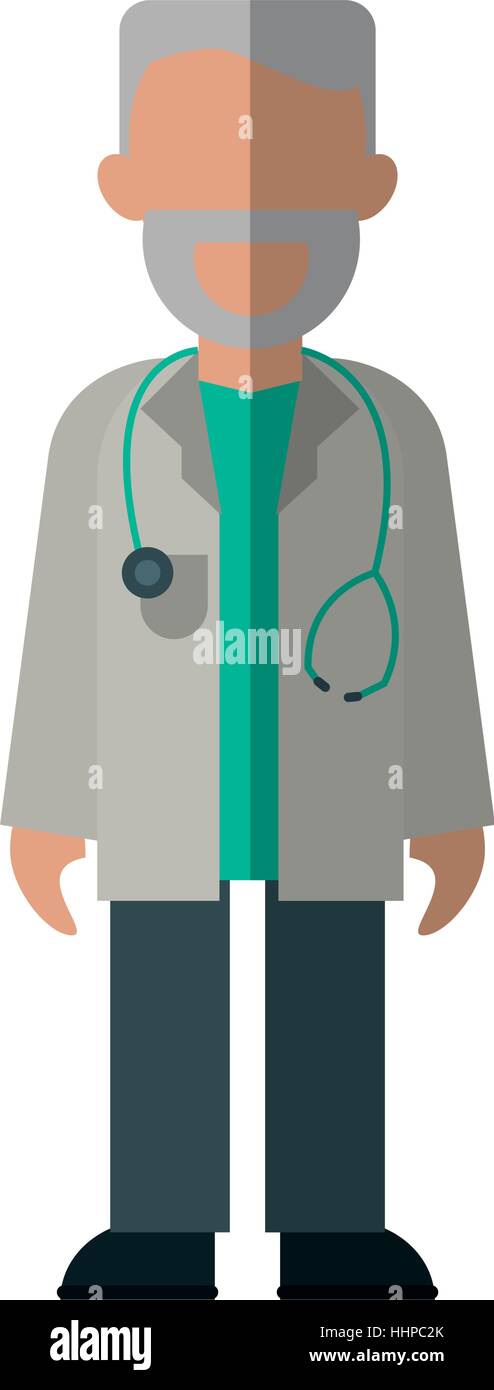 Character doctor beard stethoscope health hi-res stock photography and ...