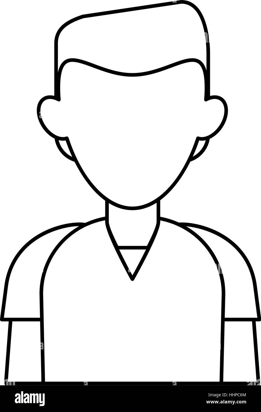 man staff hospital practice healthy outline Stock Vector Image & Art ...