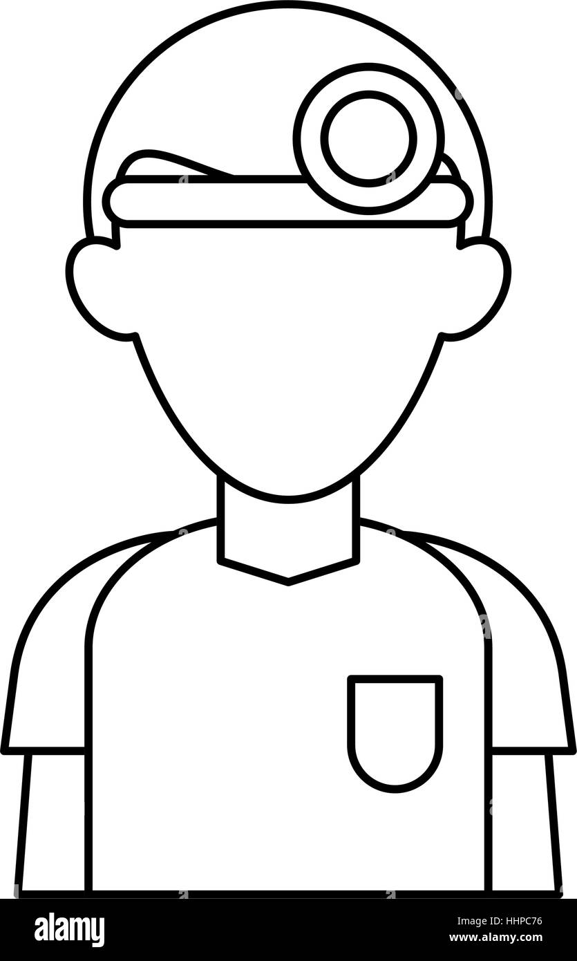 doctor with head mirror uniform surgeon outline Stock Vector Image ...