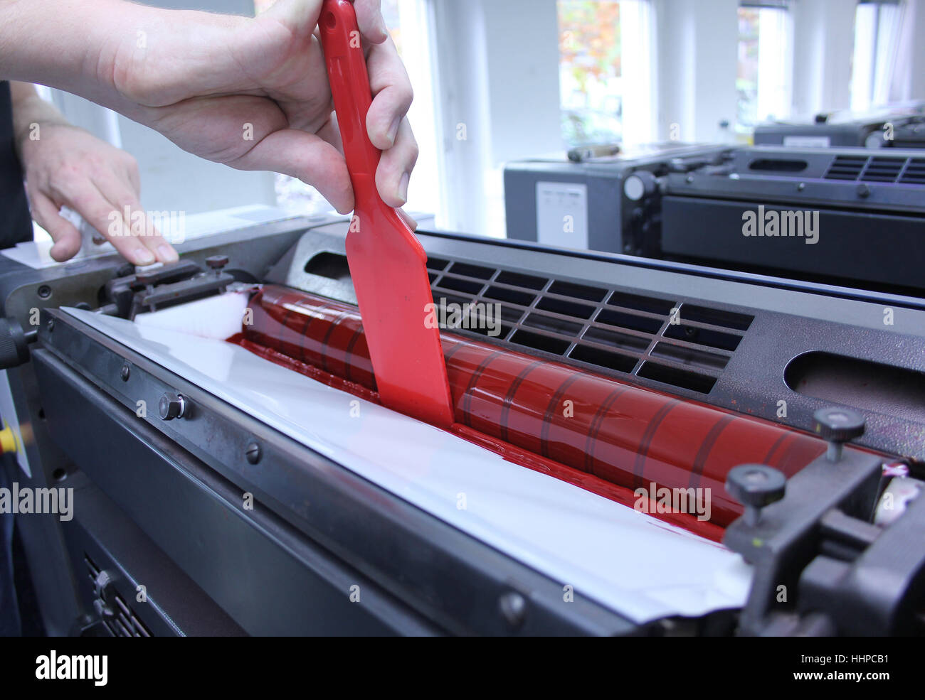 Offset printing press roller hi-res stock photography and images - Alamy