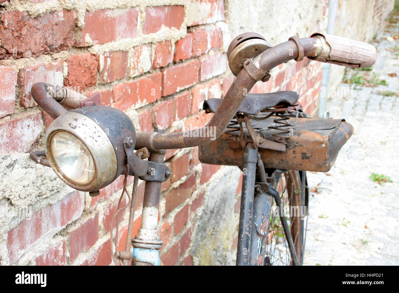 antique, wall, old-timer, rusty, brick, bike, bicycle, cycle, old ...