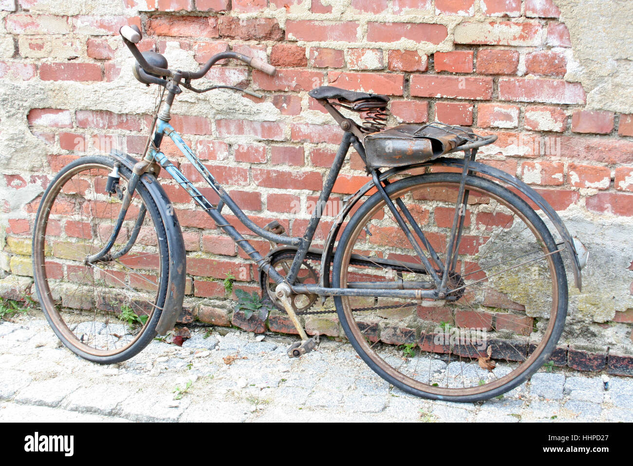 antique, wall, old-timer, rusty, brick, bike, bicycle, cycle, old ...