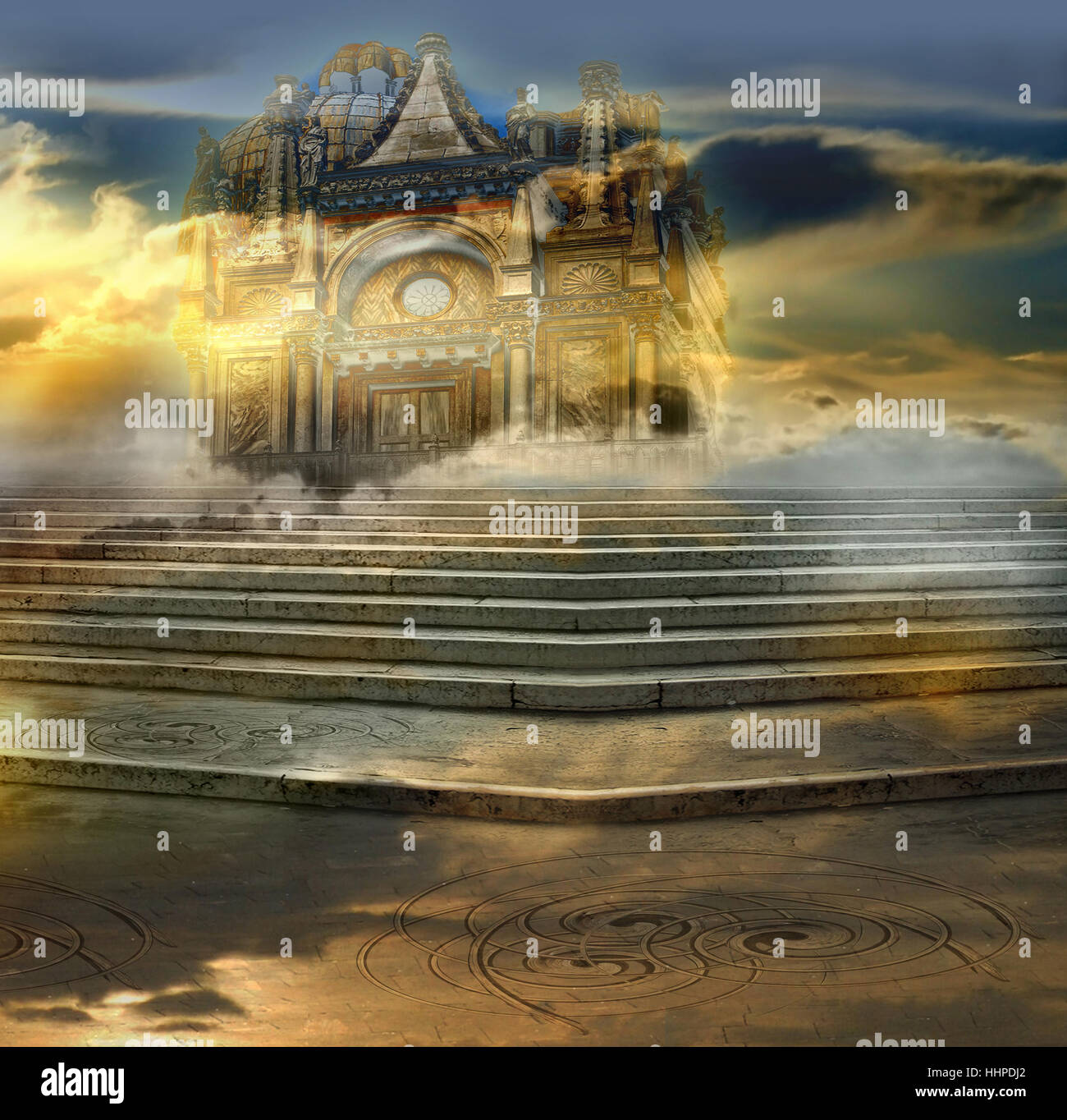stairs, colour, upstairs, fantasy, magical, imagination, staircase ...