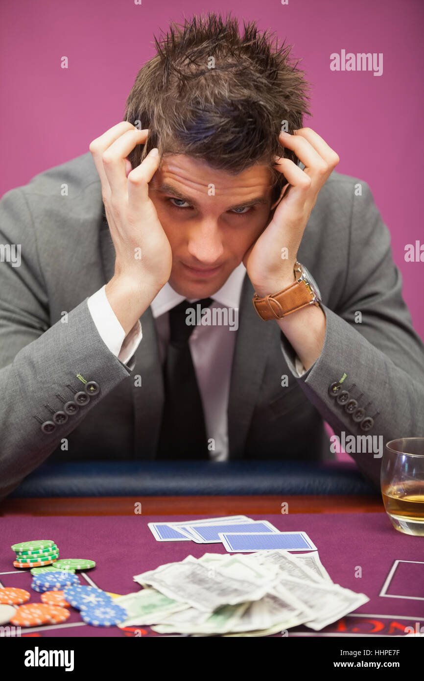 Poker Player Sad High Resolution Stock Photography and Images - Alamy