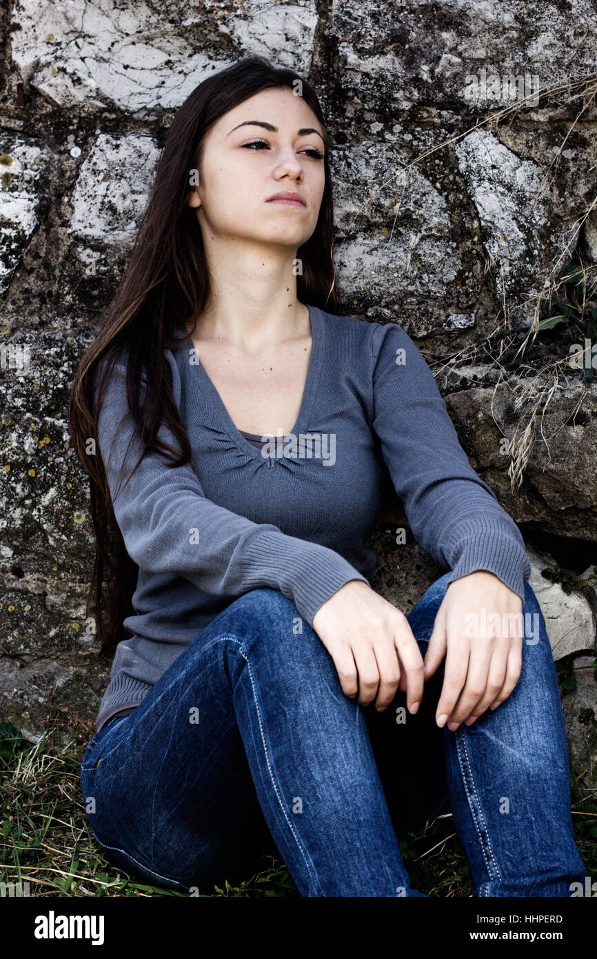 sad, expression, teenager, melancholy, depressed, stress, alone, lonely ...