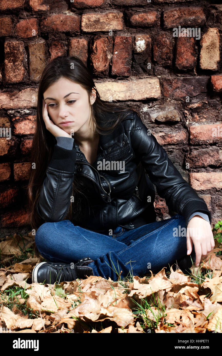 sad, expression, teenager, melancholy, depressed, stress, alone, lonely ...