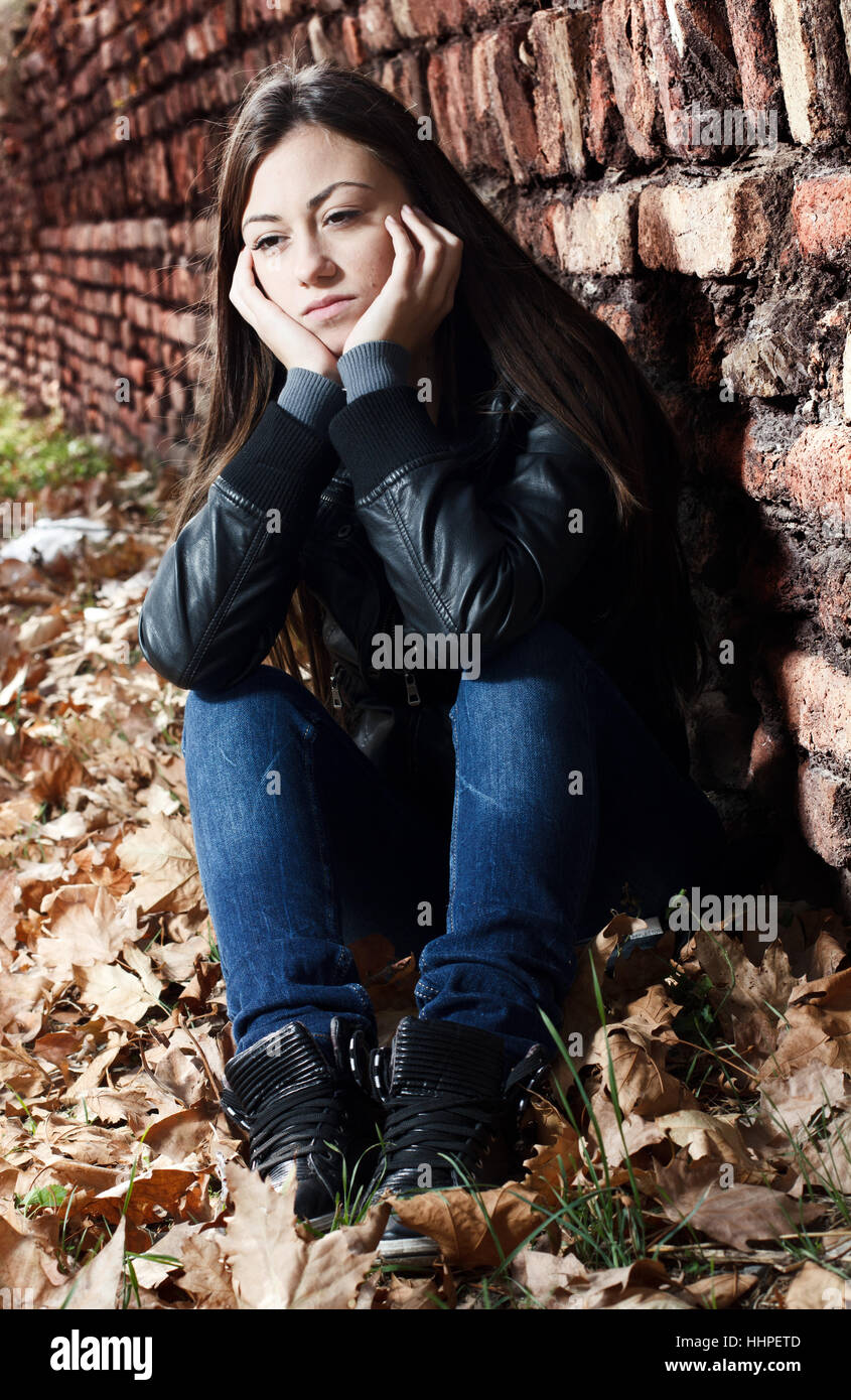 sad, expression, teenager, melancholy, depressed, stress, alone, lonely ...
