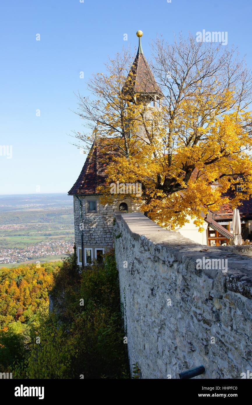 tower, worth seeing, fortress, castle wall, chateau, castle, fall ...