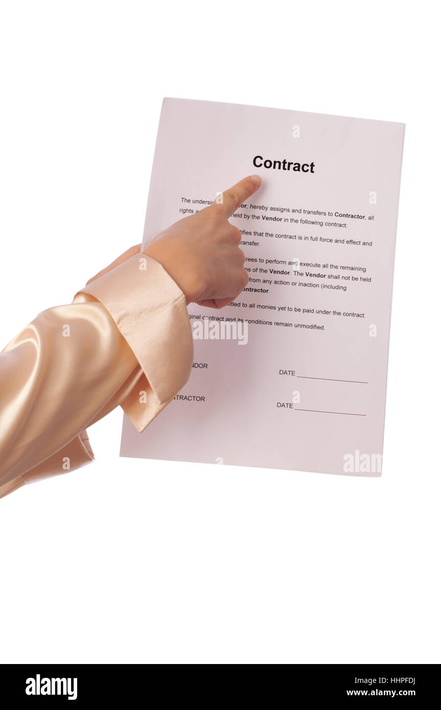 Woman hand signing letter Cut Out Stock Images & Pictures - Alamy