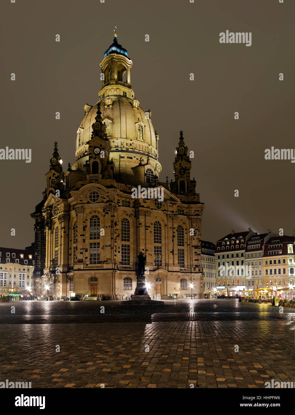 night, nighttime, tourism, Dresden, exposure, dark, fall, autumn, blue ...