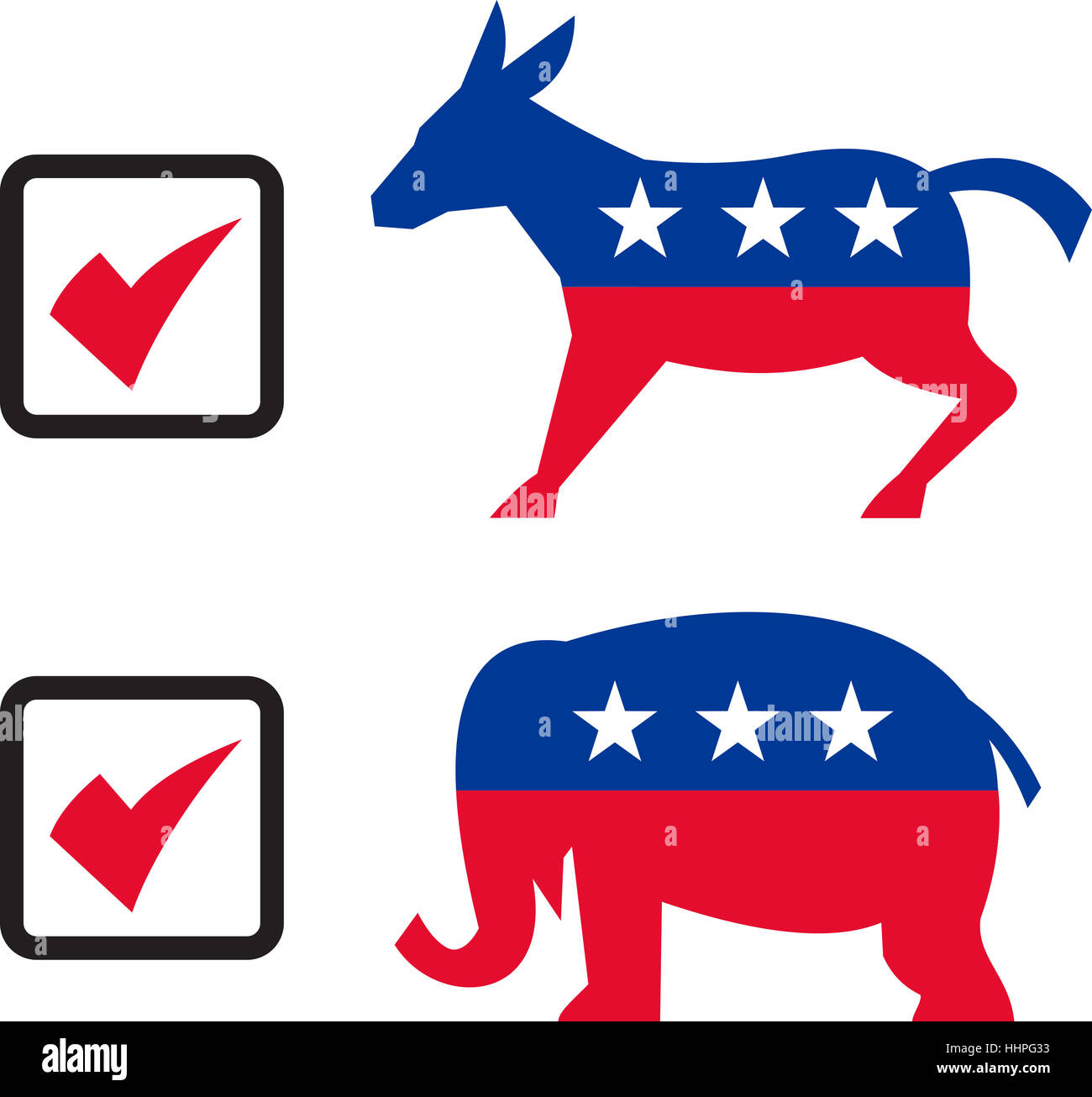 Illustration of a republican elephant mascot boxer boxing with gloves ...