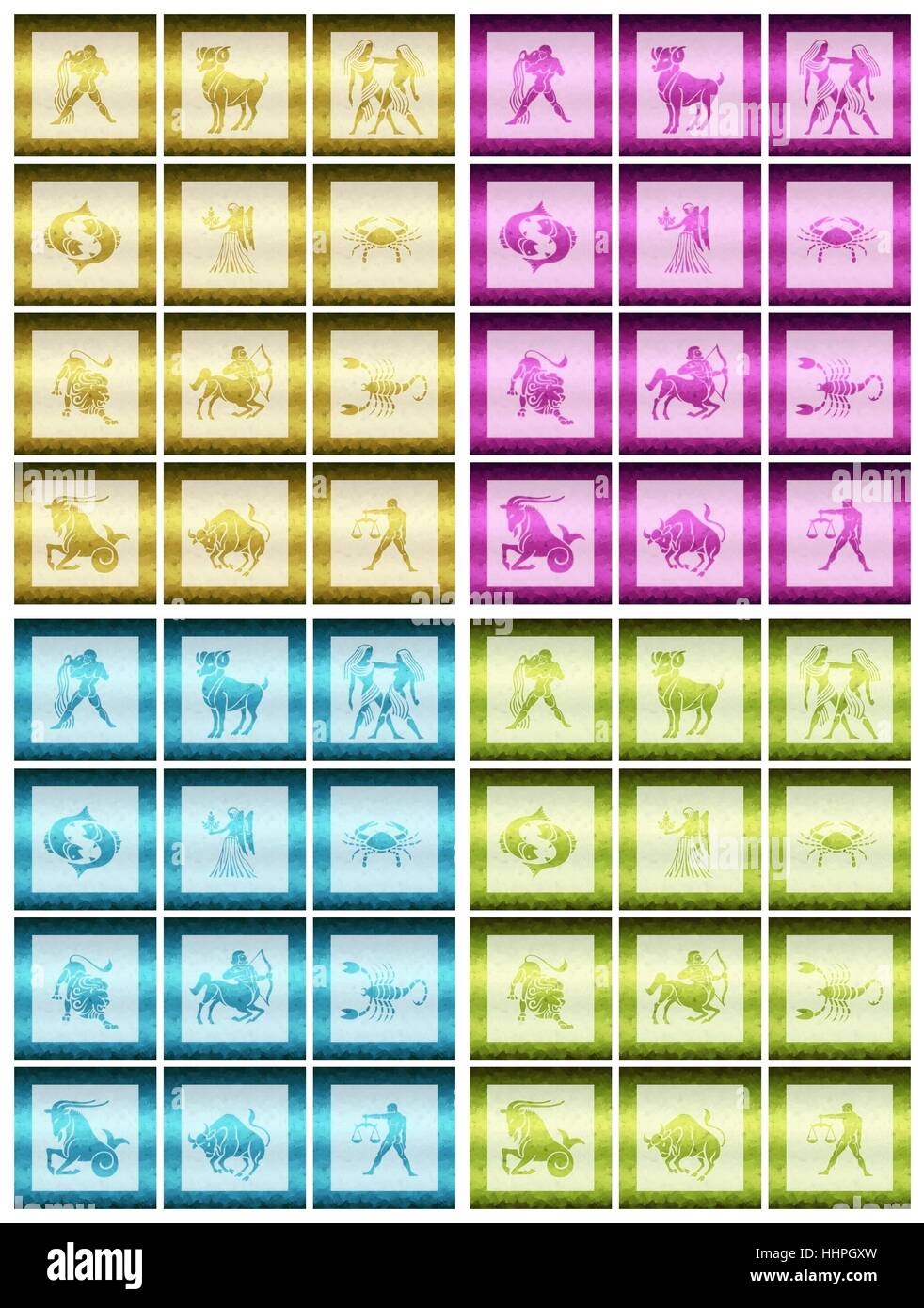 graphic, future, astrology, illustration, zodiac, horoscope, logogram ...