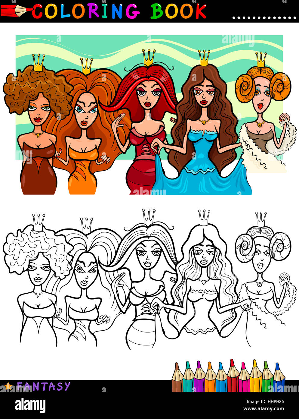 Queen Caricature High Resolution Stock Photography and Images - Alamy