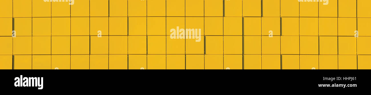 Yellow Metallic Facade Panel Background, Textured Panorama, Large ...