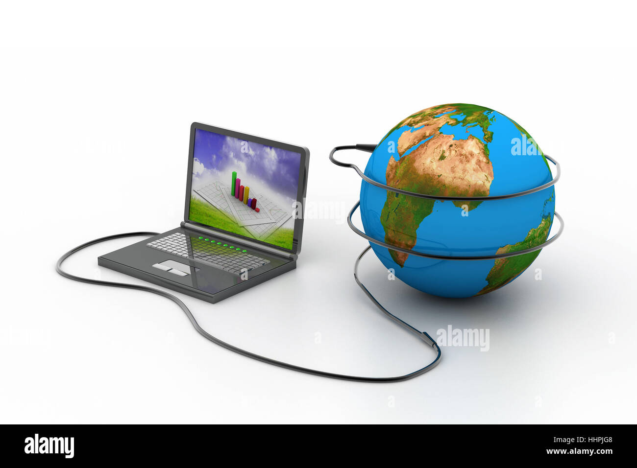 office, laptop, notebook, computers, computer, keyboard, PC, isolated ...