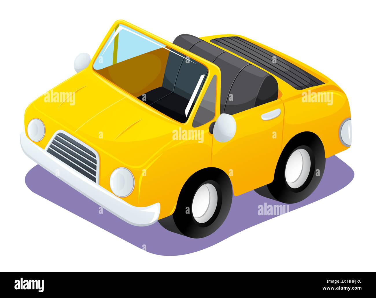 Comic illustration cartoon railway locomotive hi-res stock photography ...