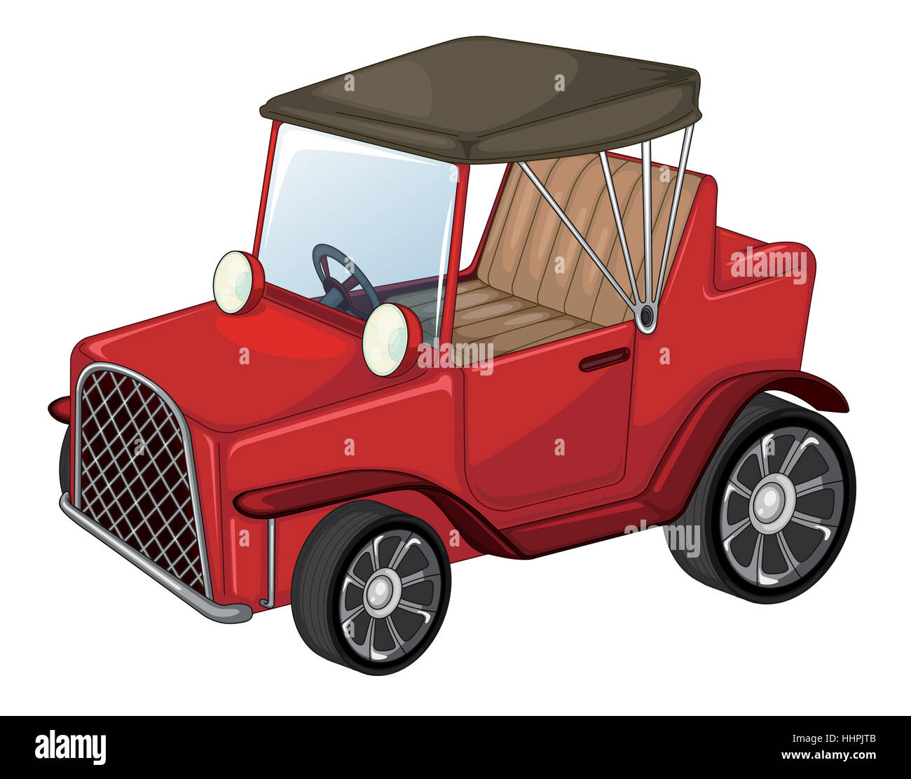 Comic illustration cartoon railway locomotive hi-res stock photography ...