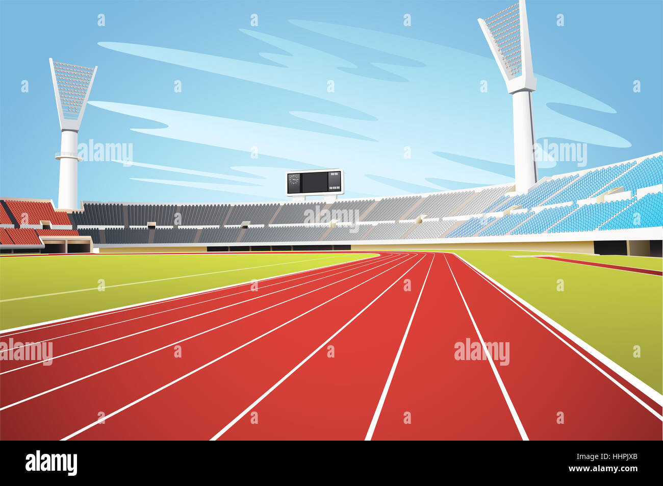 comic, illustration, cartoon, blue, modern, modernity, lights, field ...