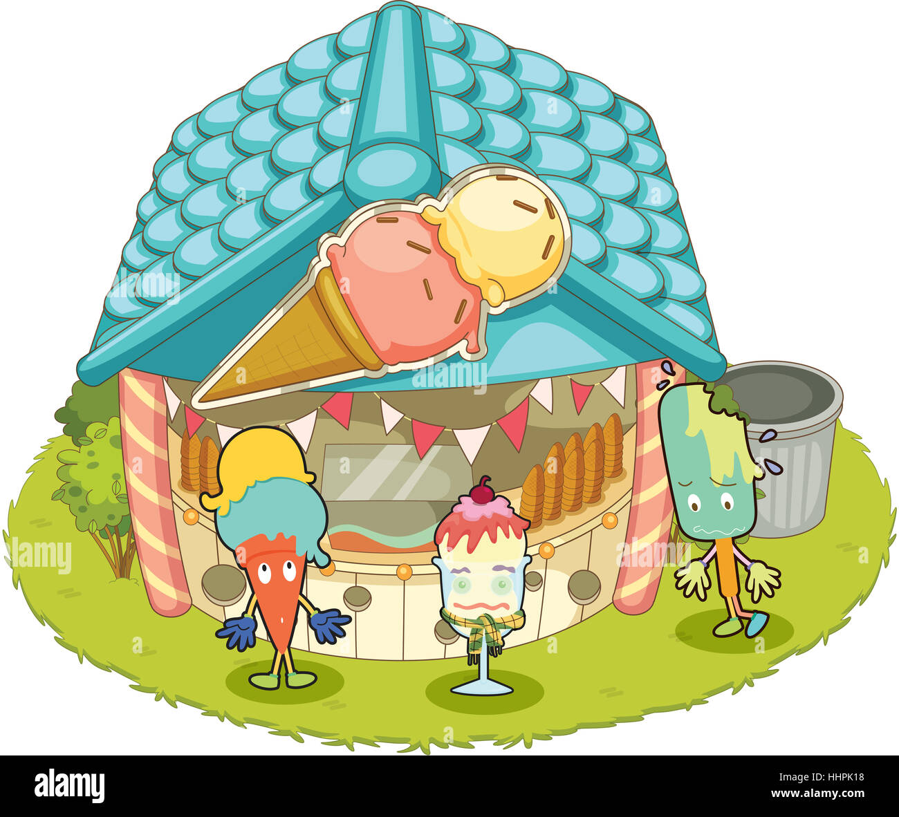 comic, illustration, cartoon, cafe, restaurant, house, building ...