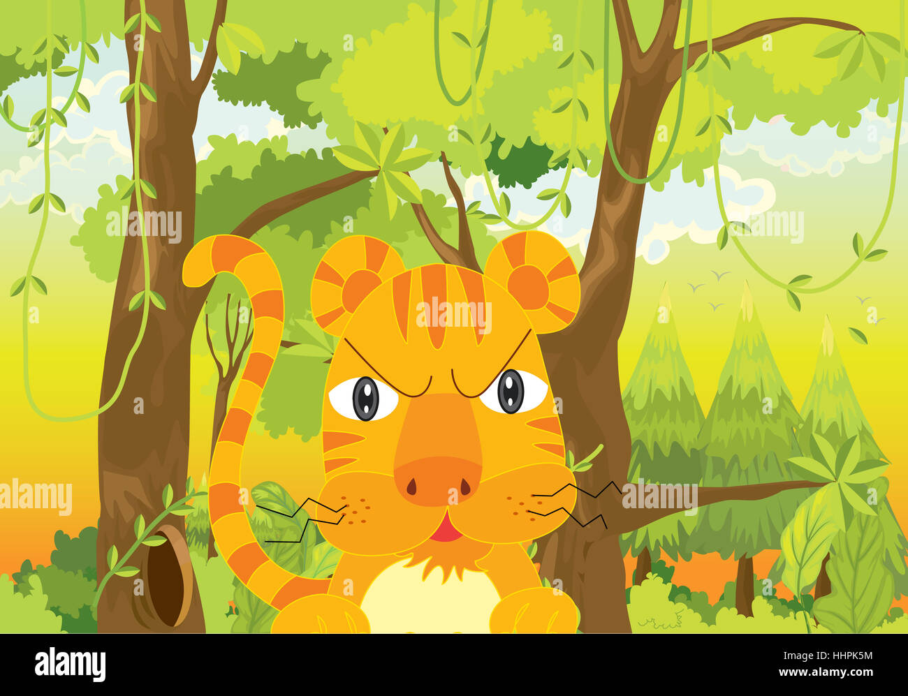 comic, illustration, cartoon, object, single, colour, tree, space ...