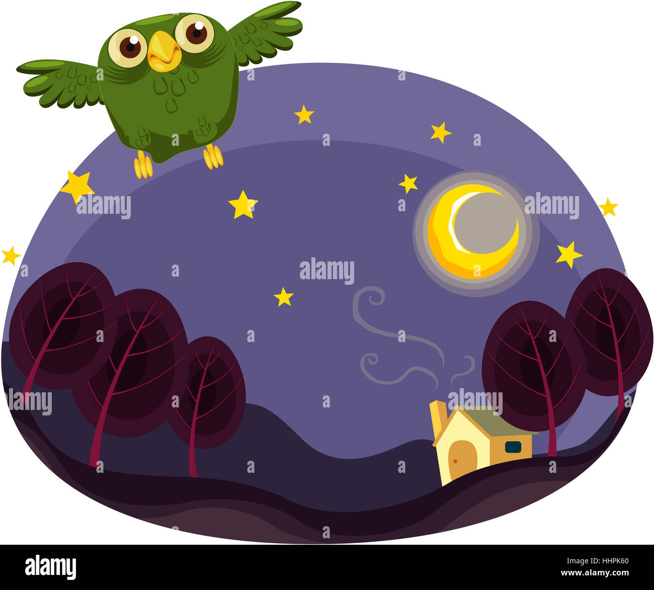 comic, illustration, cartoon, house, building, tree, trees, animal ...