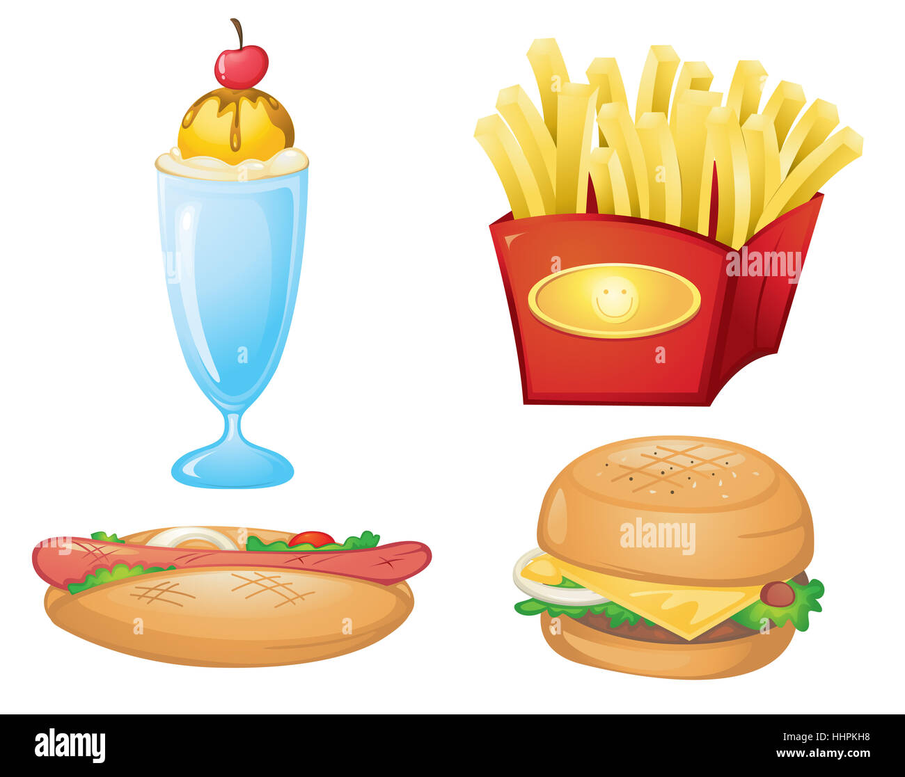 Comic cartoon illustrations food aliment hi-res stock photography and ...