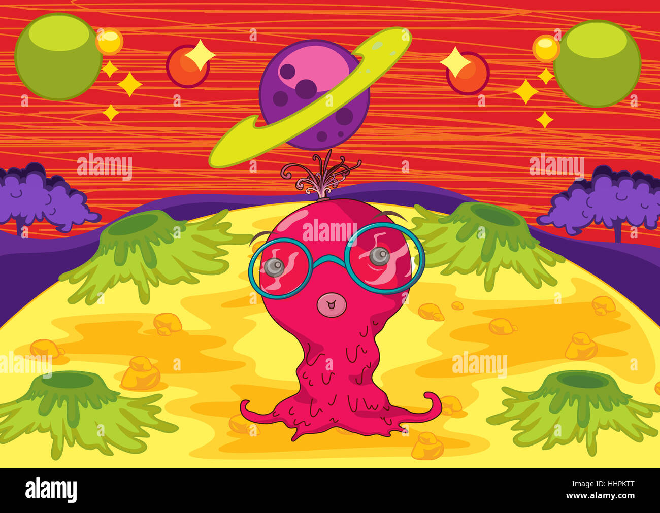 comic, illustration, cartoon, object, colour, tree, trees, space ...