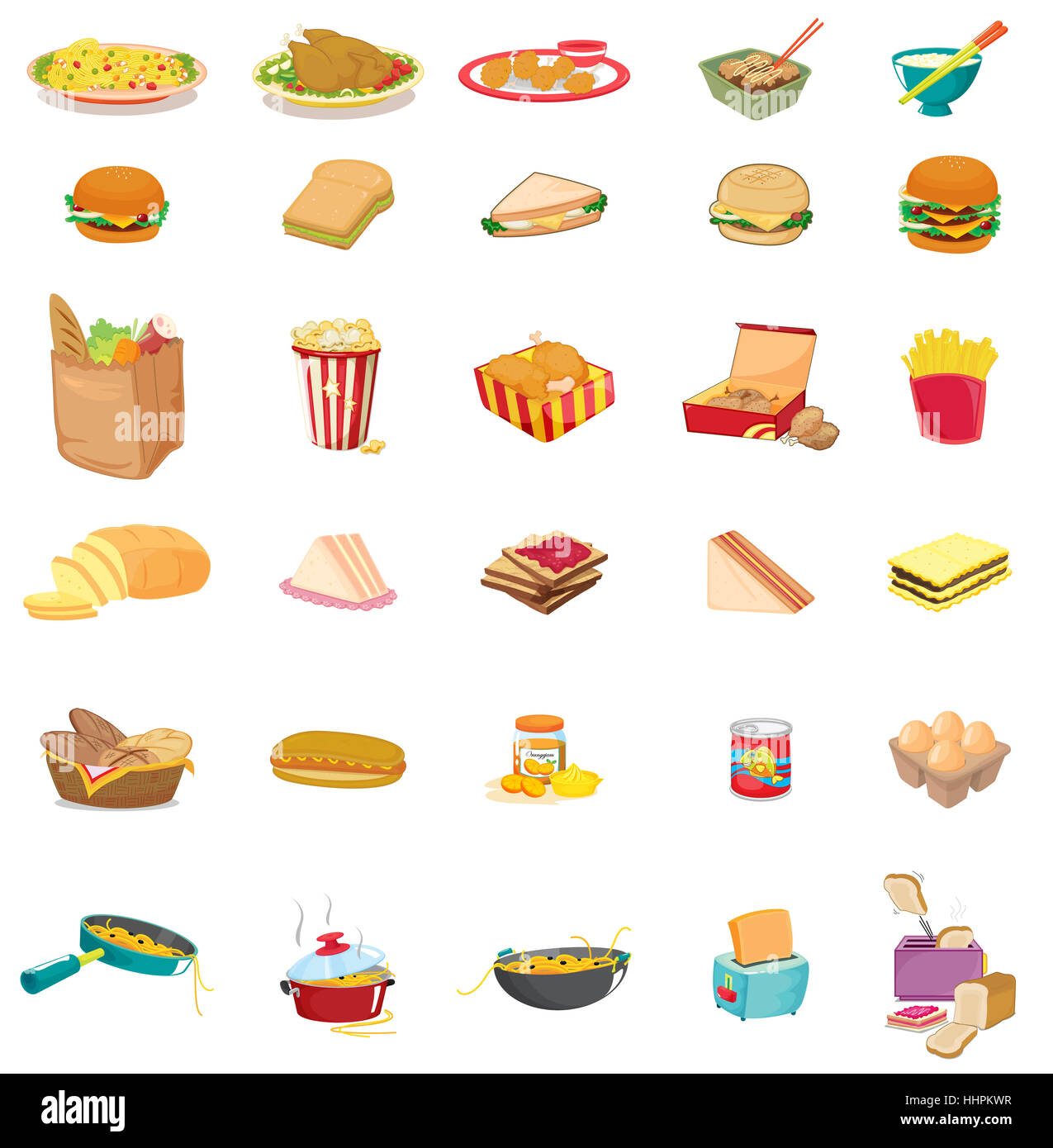 comic, illustration, cartoon, food, aliment, bread, hot, illustration ...