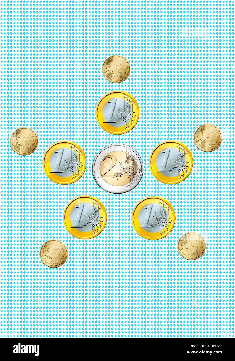 blue, euro, coin, star, backdrop, background, money, yellow, christmas ...