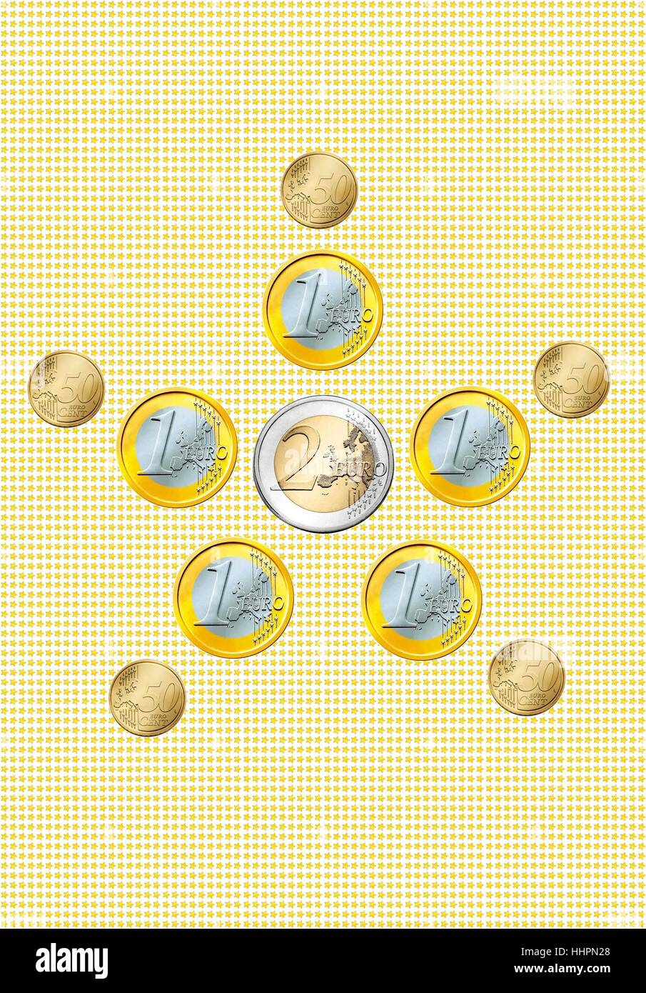 euro, coin, party, celebration, star, backdrop, background, money ...