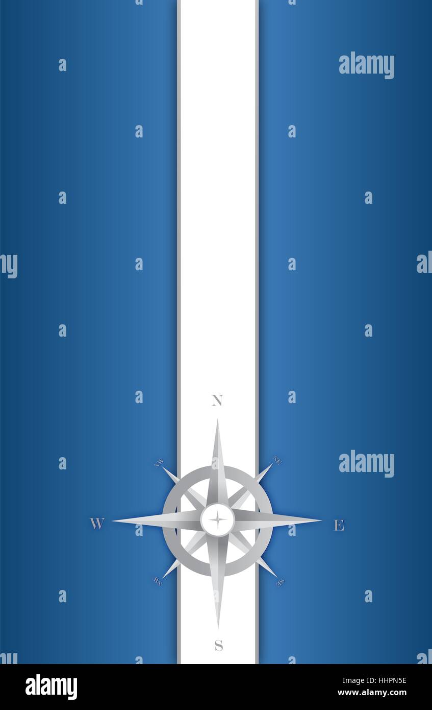 blue and white compass illustration design background Stock Photo - Alamy