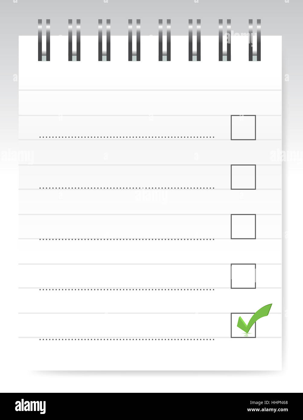 Check list symbol over white hi-res stock photography and images - Alamy
