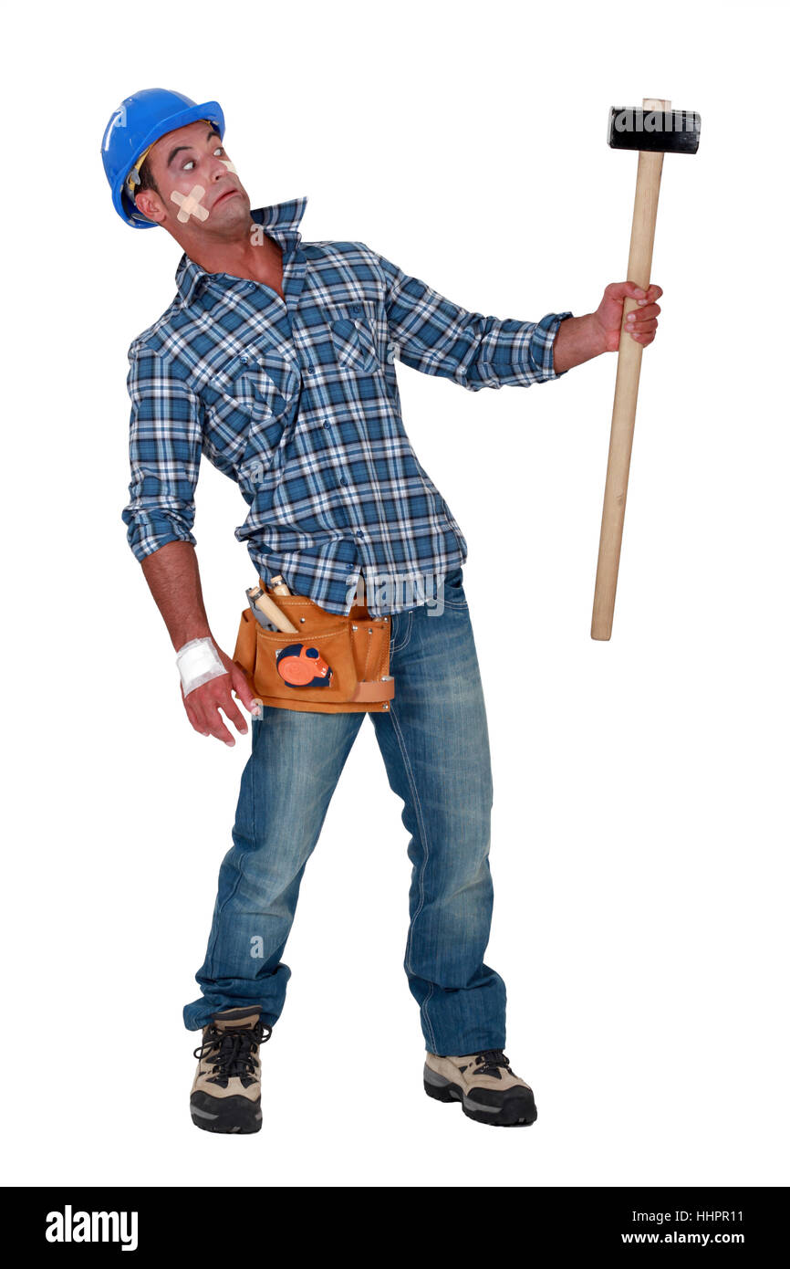 hit, hand, tool, build, big, large, enormous, extreme, powerful ...