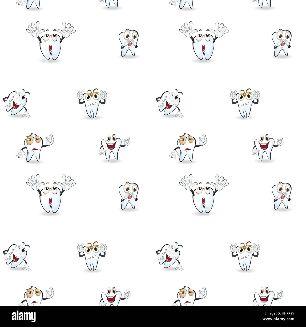 illustration of a tooth on a white background Stock Photo - Alamy