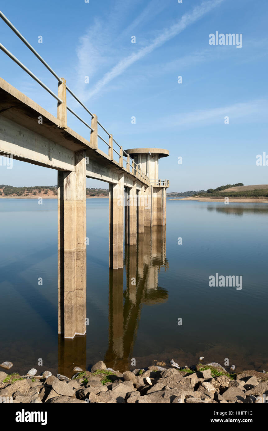tower, agriculture, farming, dam, embankment, reservoir, water, outlet ...