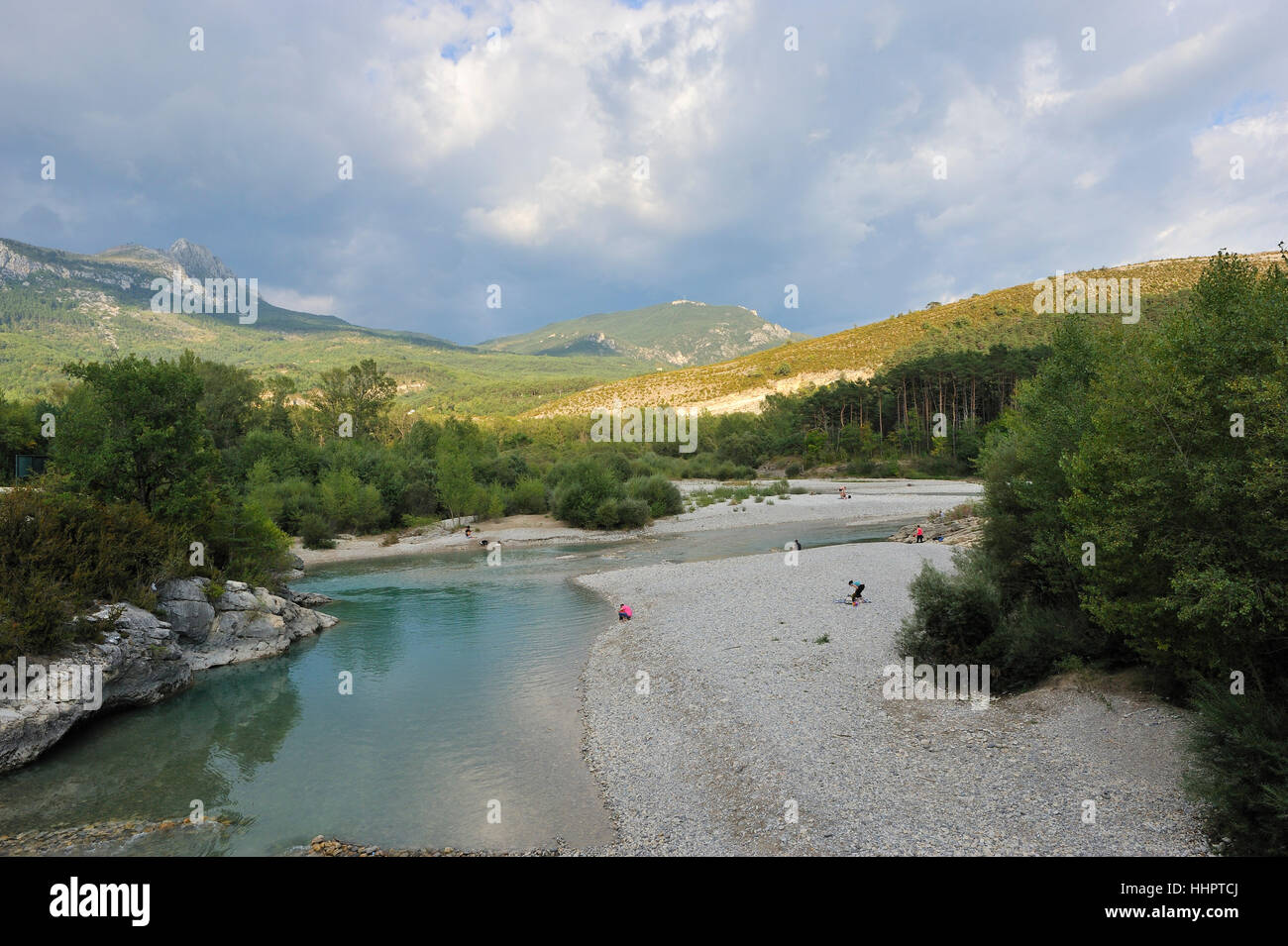 blue, tree, trees, mountains, cloud, alps, europe, france, valley ...