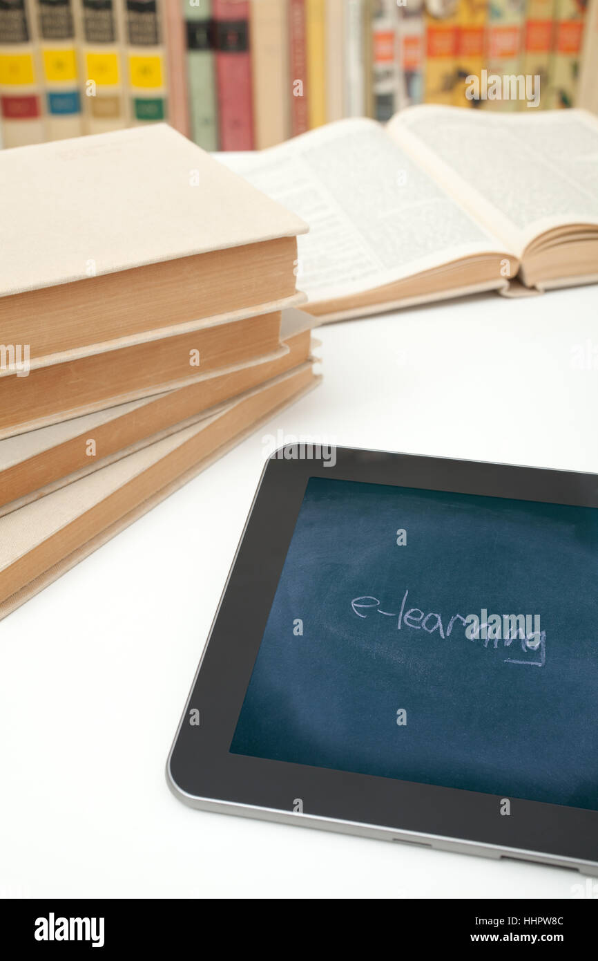 study, education, learn, library, tablet, bookcase, elearning, study ...