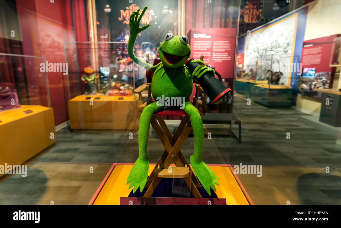 Atlanta, USA. 19th Jan, 2017. Kermit is seen on display in the Jim ...